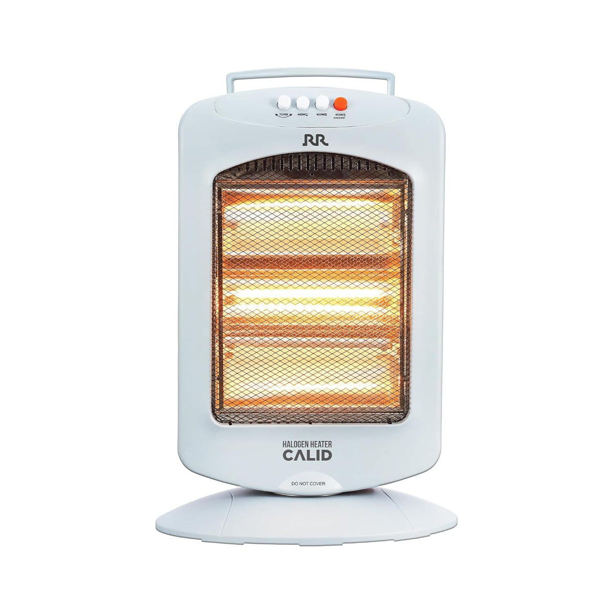 RR Calid Halogen Room Heater 1200W With 180-degree Oscillation (White ...