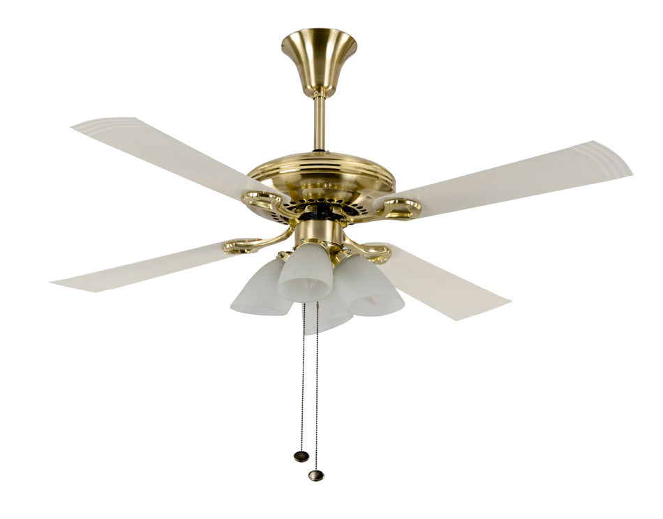 Usha Fontana Lotus 1230 mm Ceiling Fan Gold Ivory – TheElectricOnline